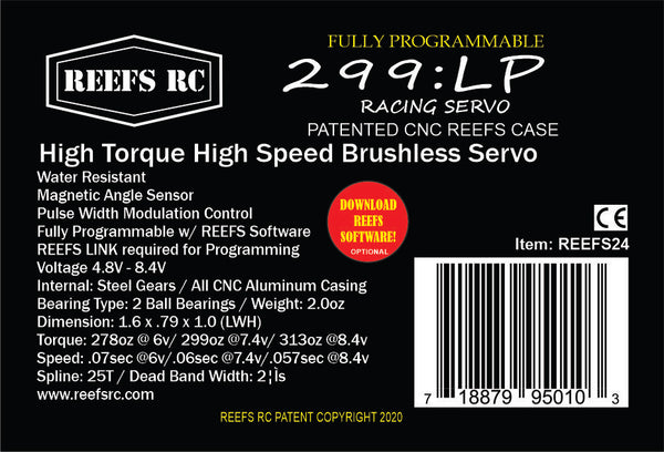 299:LP Low Profile Racing Servo REEFS24 – Reefs RC